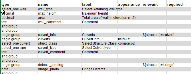 XLS Forms Functions — Help documentation