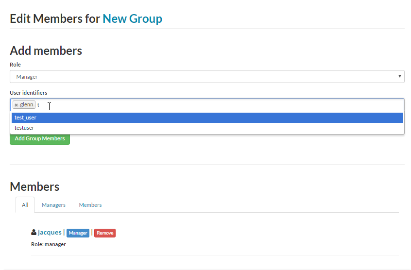 Create GeoRAMS Group — Help documentation